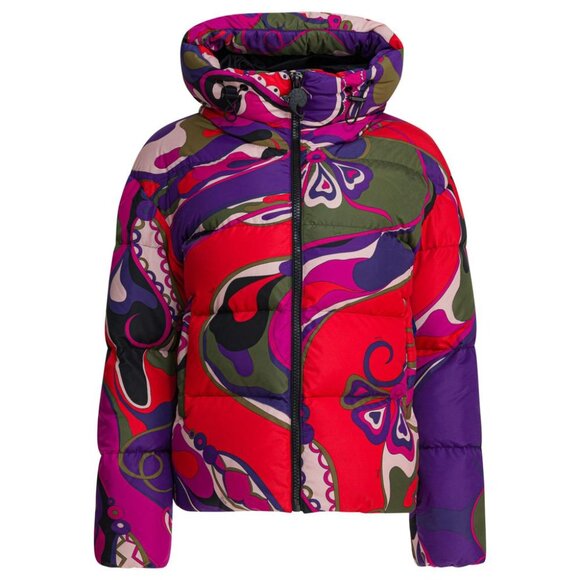 Emilio Pucci | Jackets & Coats | Pucci Orchidee Print Down Jacket Tag ...